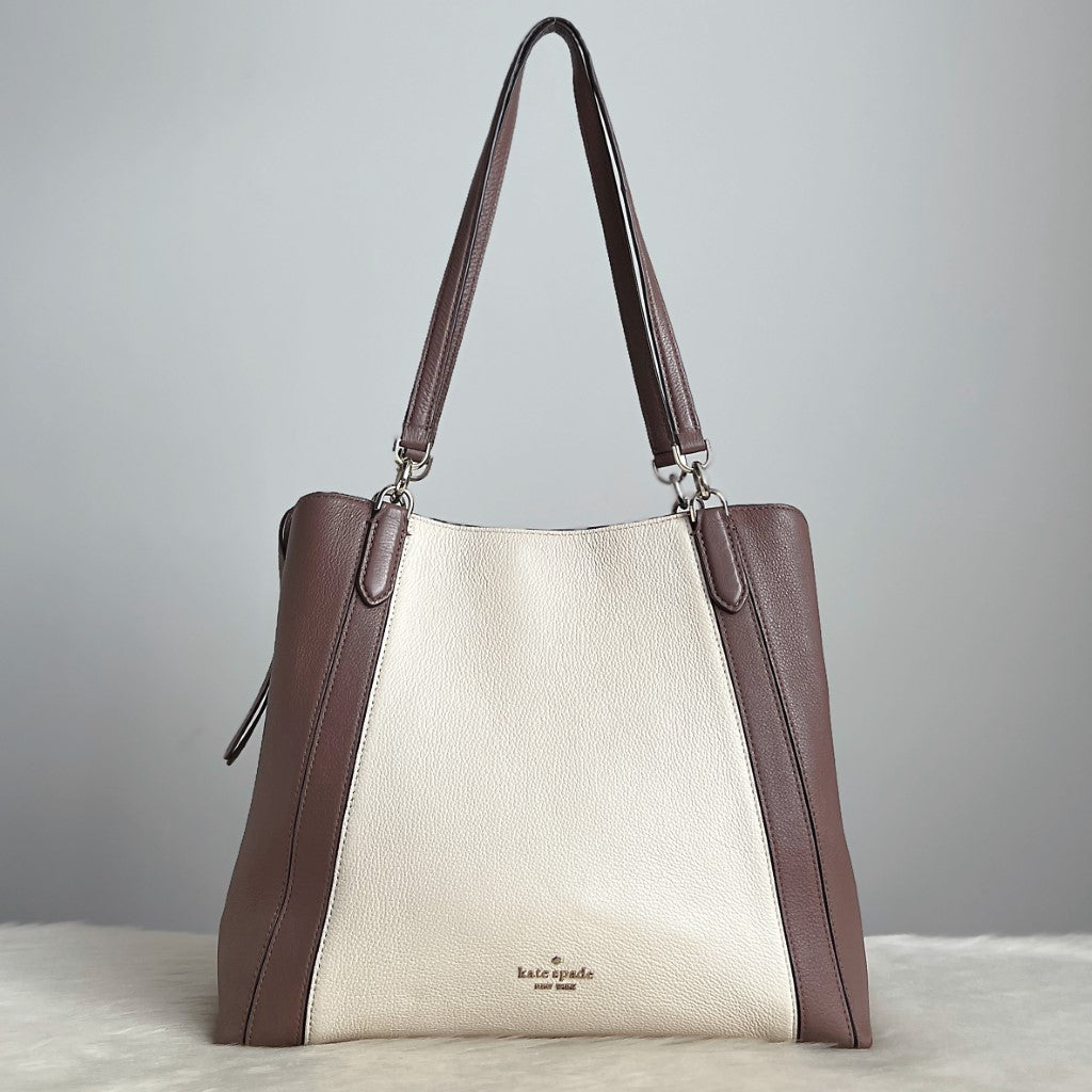 Kate Spade Two Tone Leather Triple Compartment Shoulder Bag – Luxury Trade